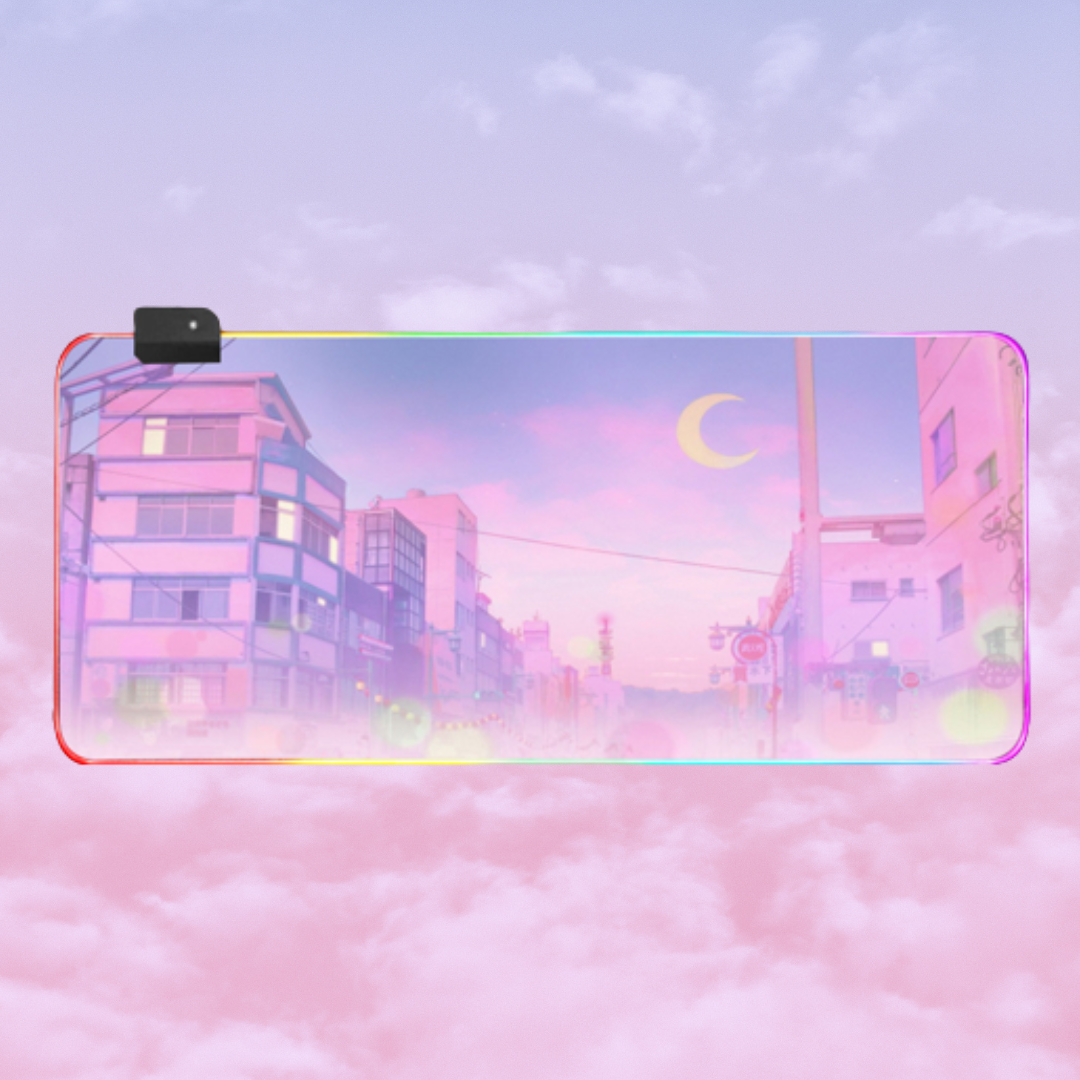 Pink Desk Mat - RGB Gaming Mouse Pad | Pink Gaming 💓