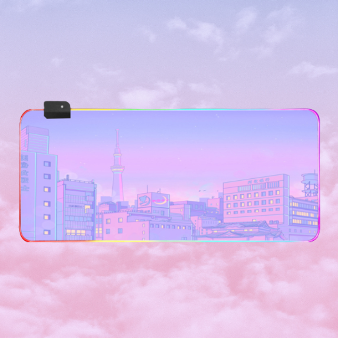 Pink Desk Mat - RGB Gaming Mouse Pad | Pink Gaming 💓