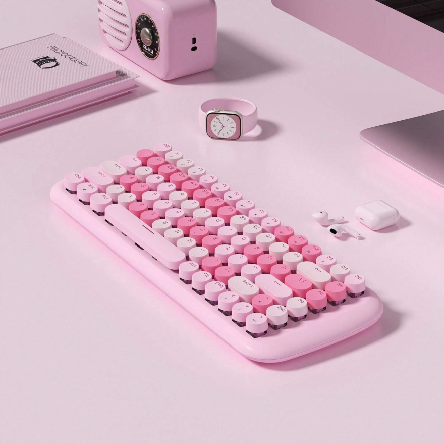 Candy M 🩷 Compact 84 Keys, 10 Lighting Effects - Mechanical Keyboard ...