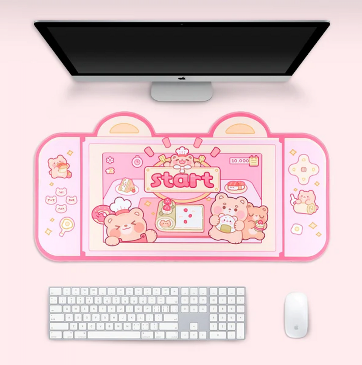 Pink Desk Mat 🧸 Cute Pink Setup | Pink Gaming