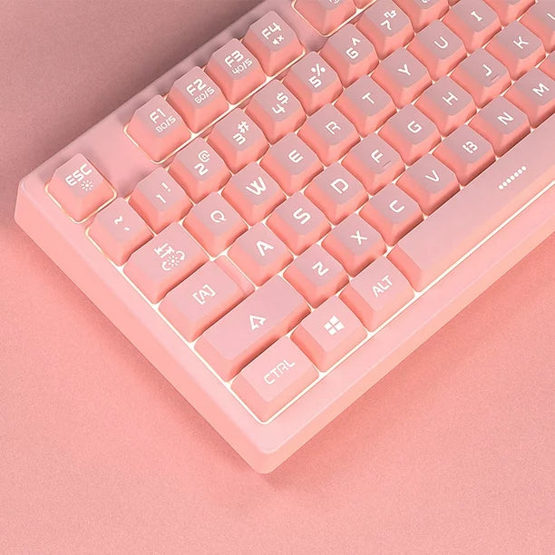 Pink Mechanical Feel Keyboard 💓 Membrane Keyboard | Pink Gaming