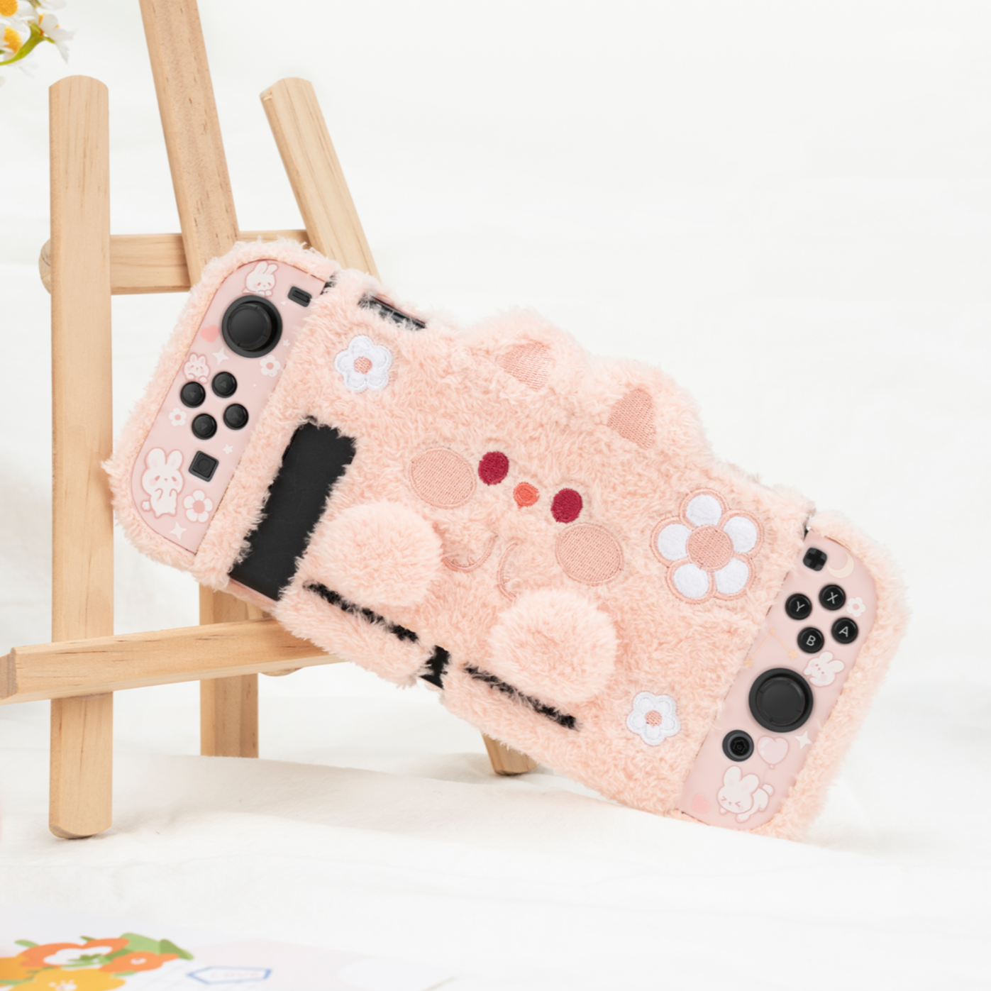 Pink Switch, OLED Cover 🌸 Pink Nintendo Switch Winter Cover | Pink Gaming