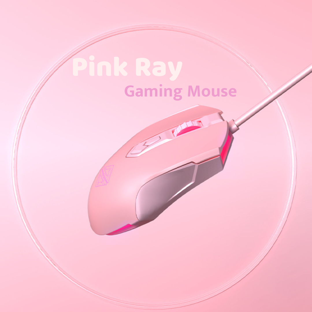 Pink Gaming Mouse 💓 Pink Wired Mouse | Pink Gaming