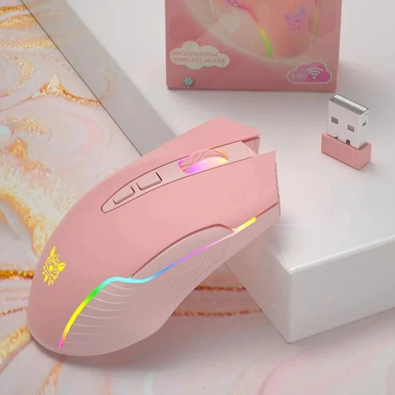 Pink Gaming Mouse - Keeping Gaming Cute 💖 Wireless Mouse | Pink Gaming